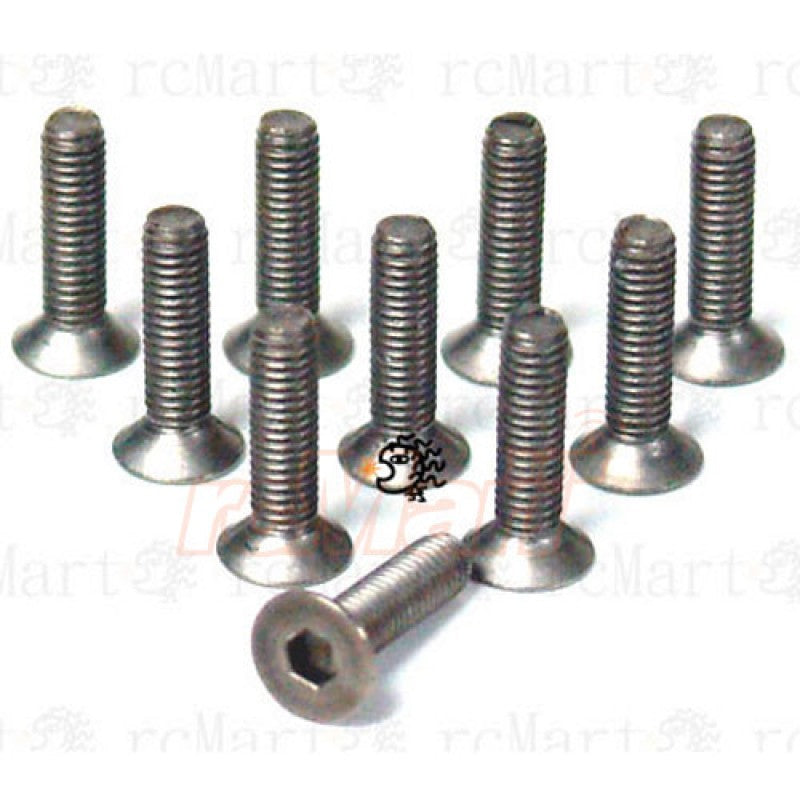 BHF-328 3X28MM FLATHEAD TITANIUM SCREWS – Five Star Hobbies