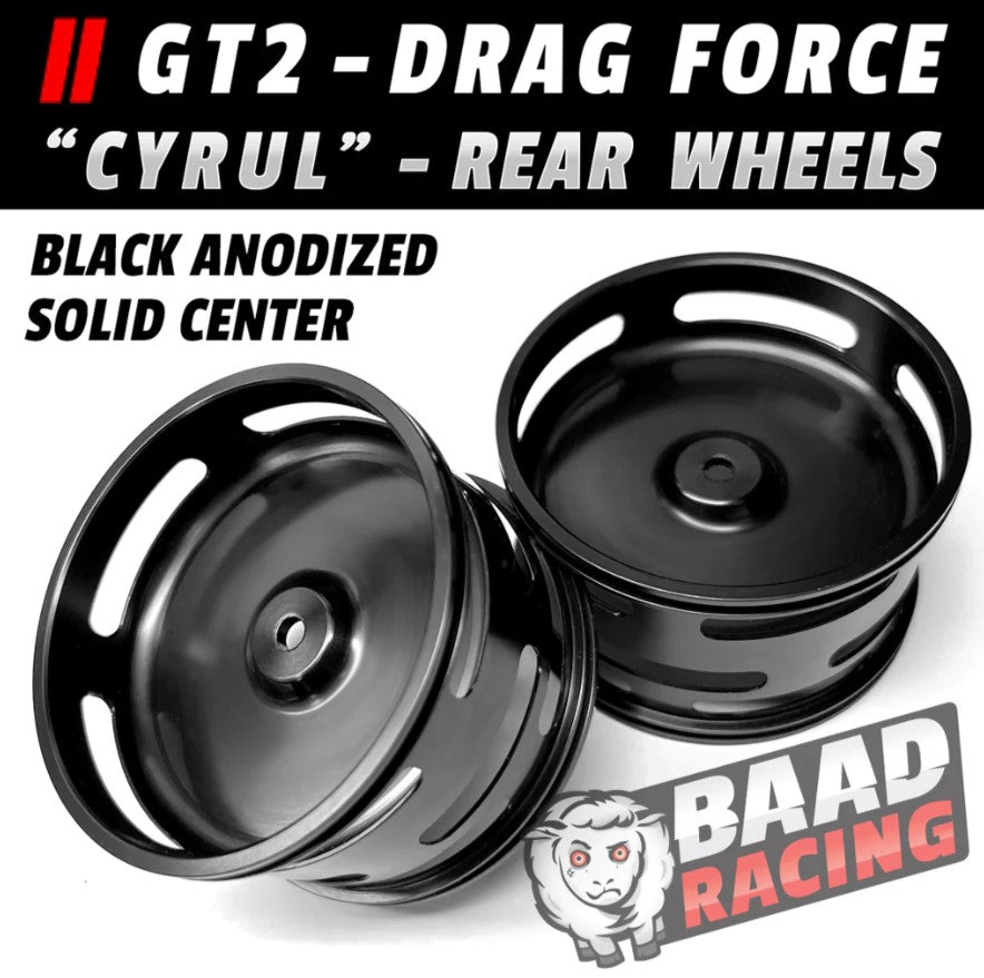 GT2 "CYRUL" - GLUE TYPE DRAG FORCE - REAR SOLID WHEELS – Five Star Hobbies